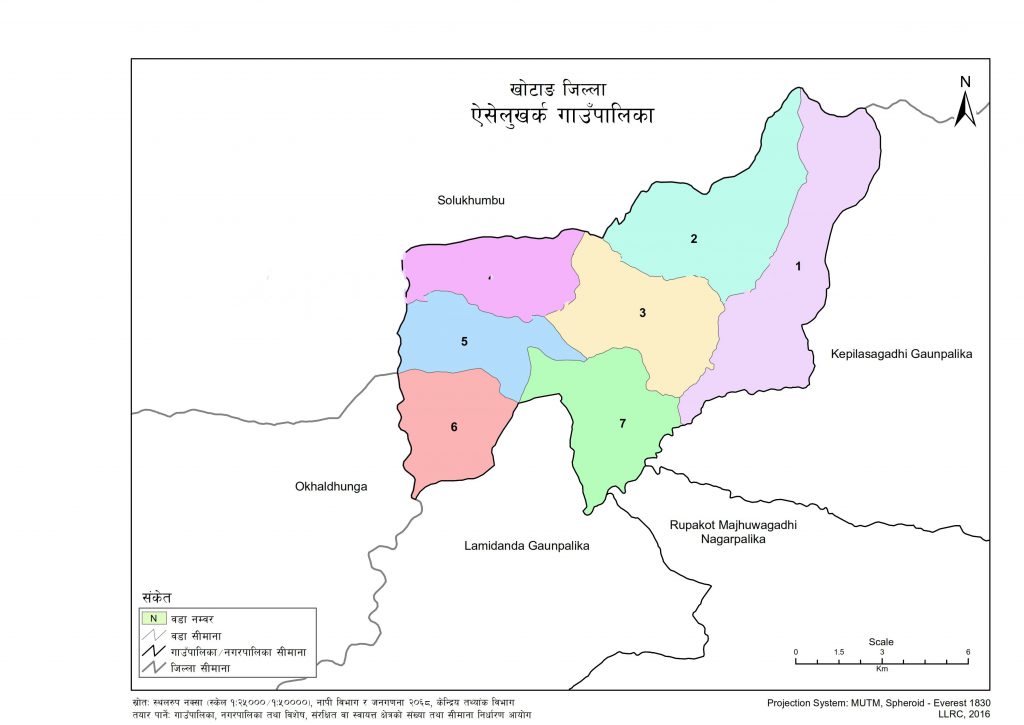 Map of Aiselukharka Rural Municipality, Khotang, Nepal – Nepal Archives