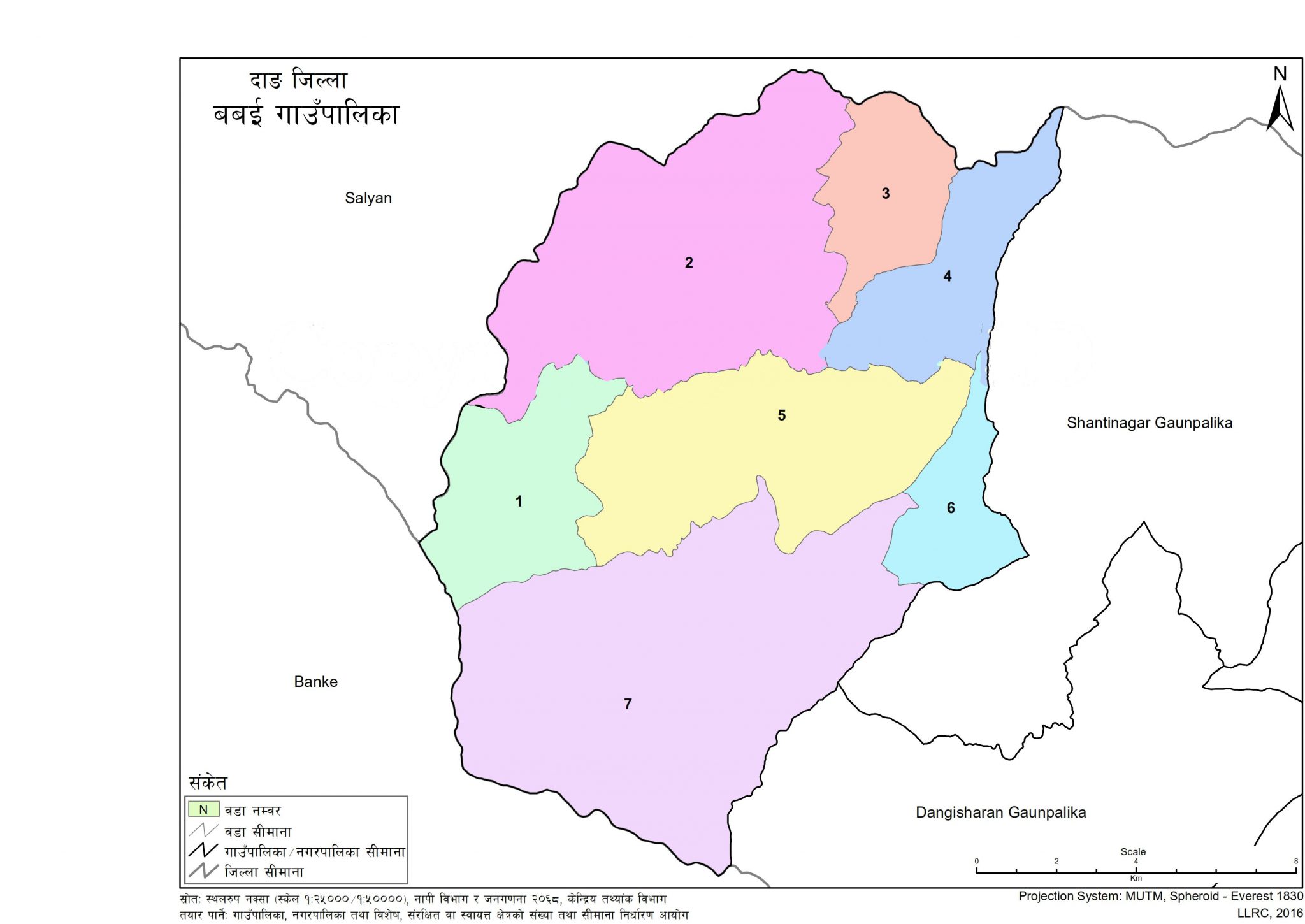 Map of Babai Rural Municipality, Dang, Nepal – Nepal Archives