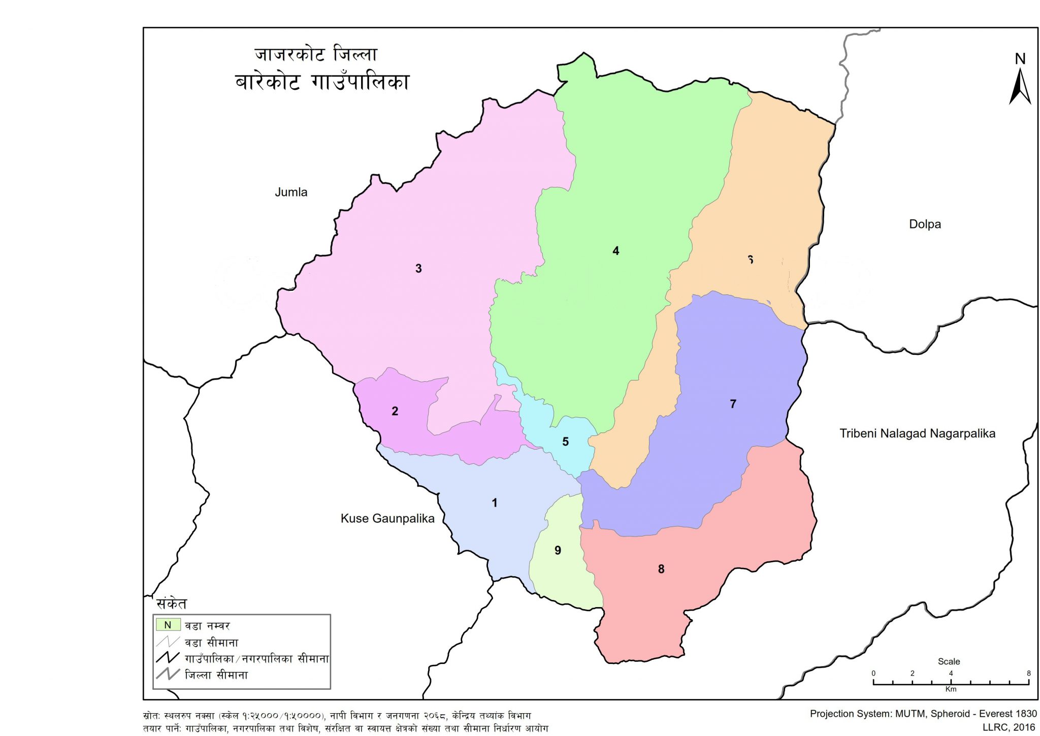 Map of Barekot Rural Municipality, Jajarkot, Nepal – Nepal Archives