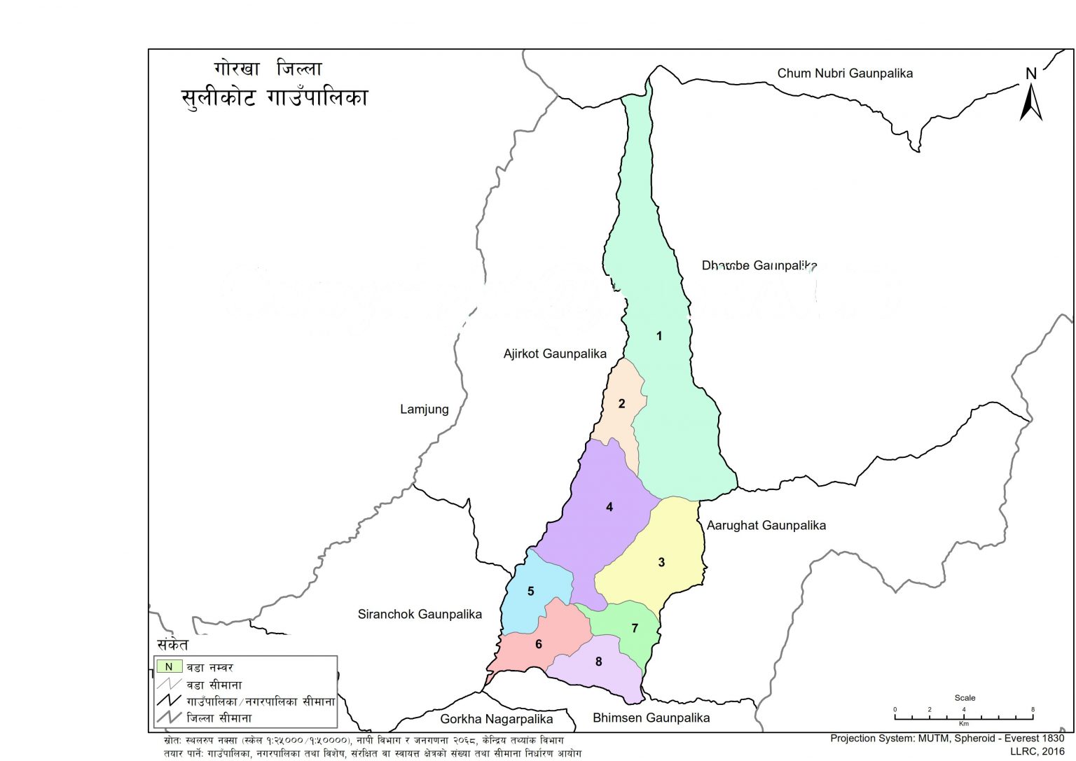 Map of Barpak Sulikot Rural Municipality, Gorkha, Nepal – Nepal Archives