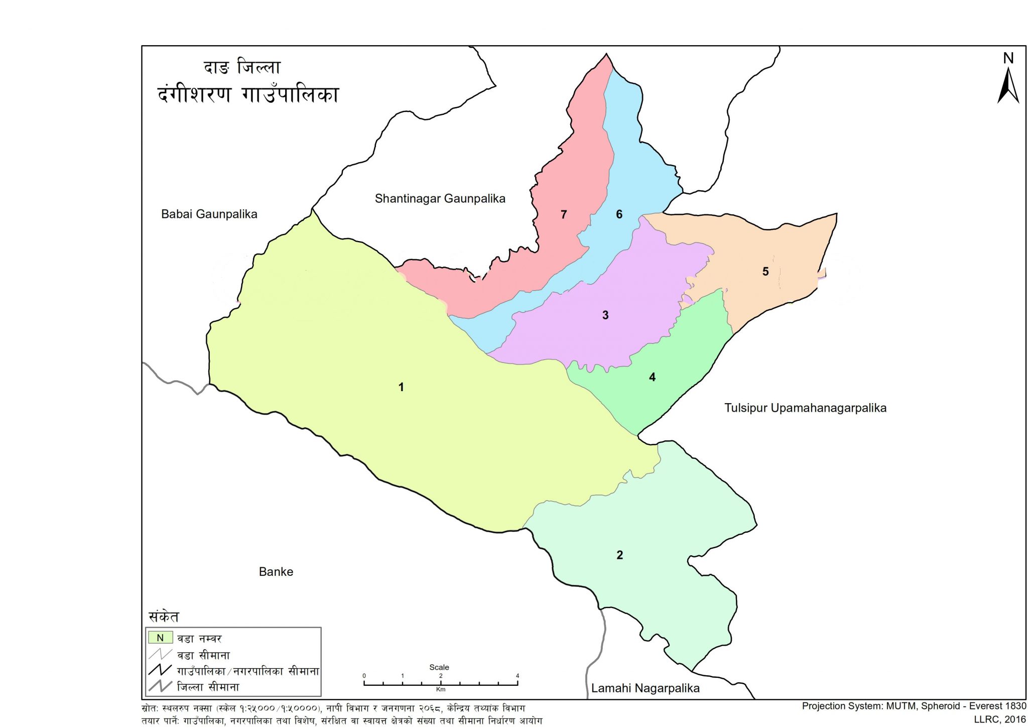 Map of Dangisharan Rural Municipality, Dang, Nepal – Nepal Archives