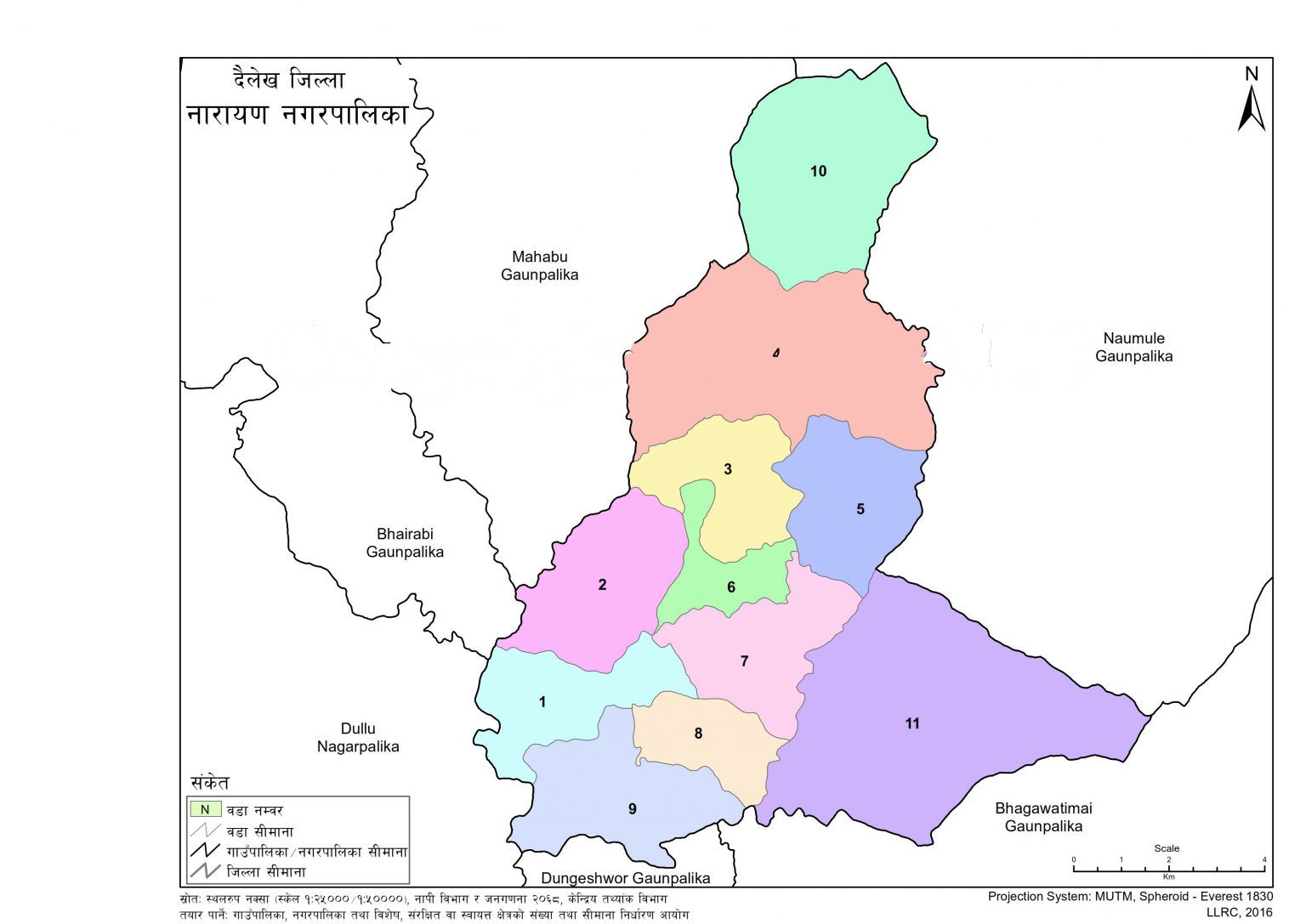 Map of Narayan Municipality, Dailekh, Nepal – Nepal Archives