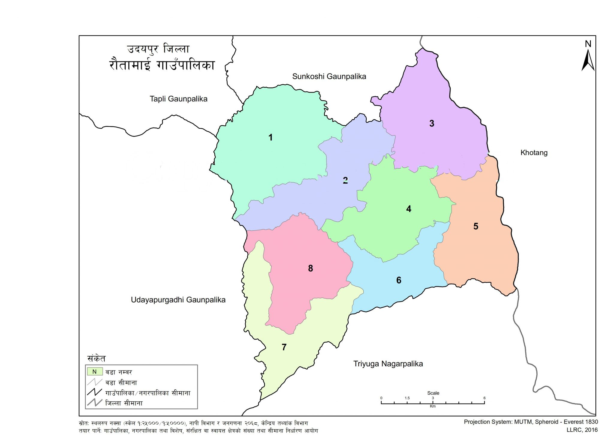 Map of Rautamai Rural Municipality, Udayapur, Nepal – Nepal Archives