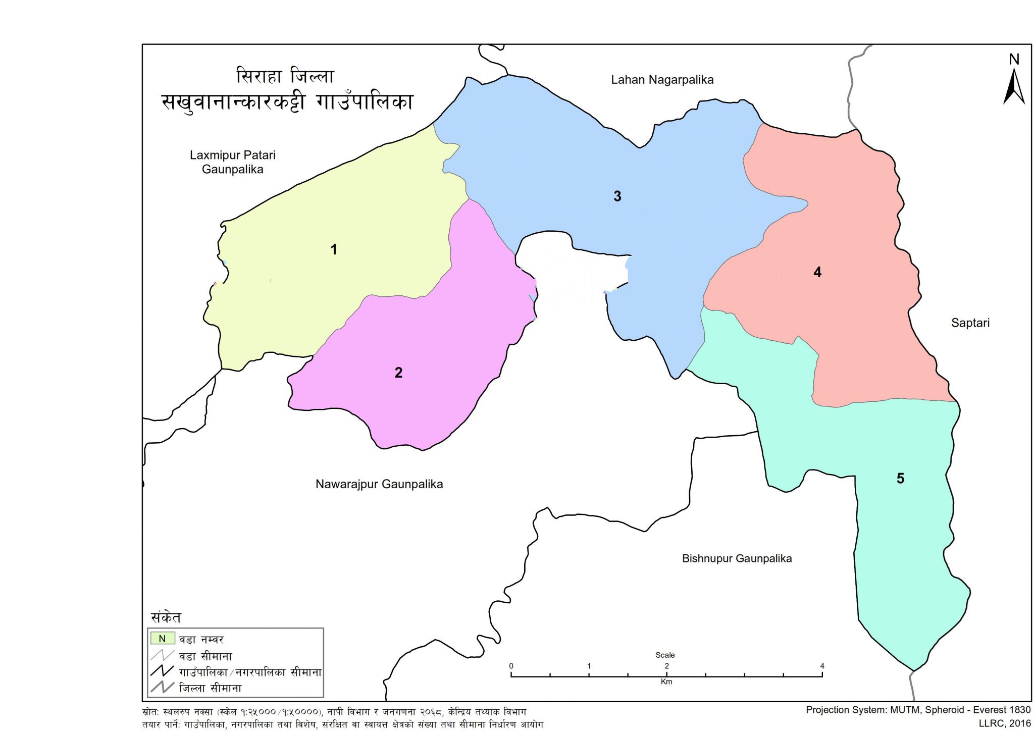 Map of Sakhuwanankarkatti Rural Municipality, Siraha, Nepal – Nepal ...