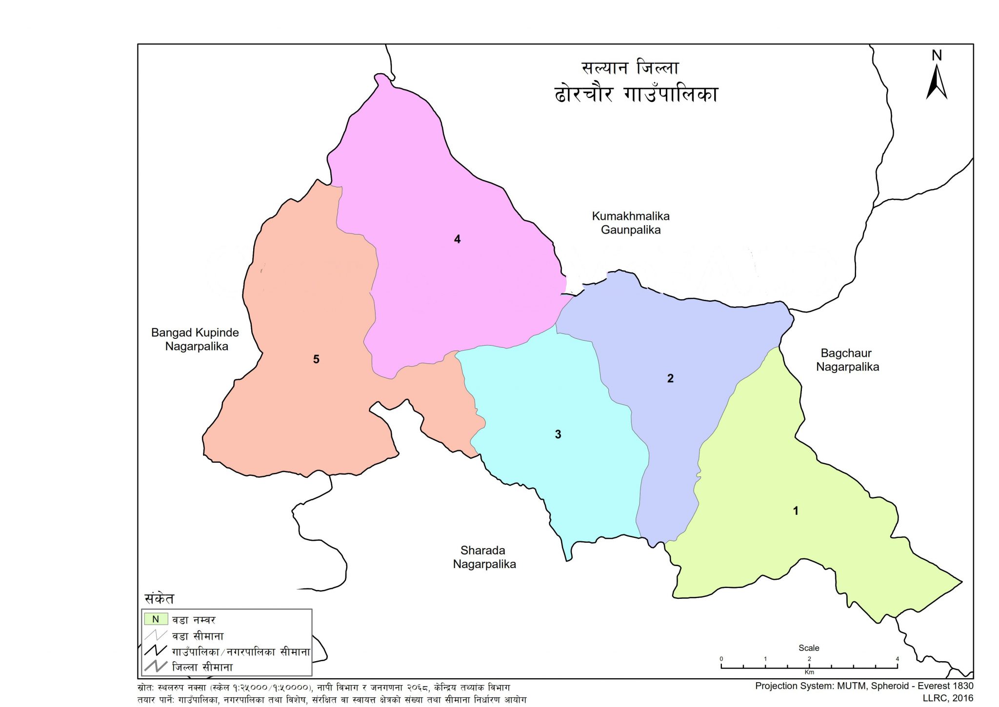 Map of Siddha Kumakh Rural Municipality, Salyan, Nepal – Nepal Archives